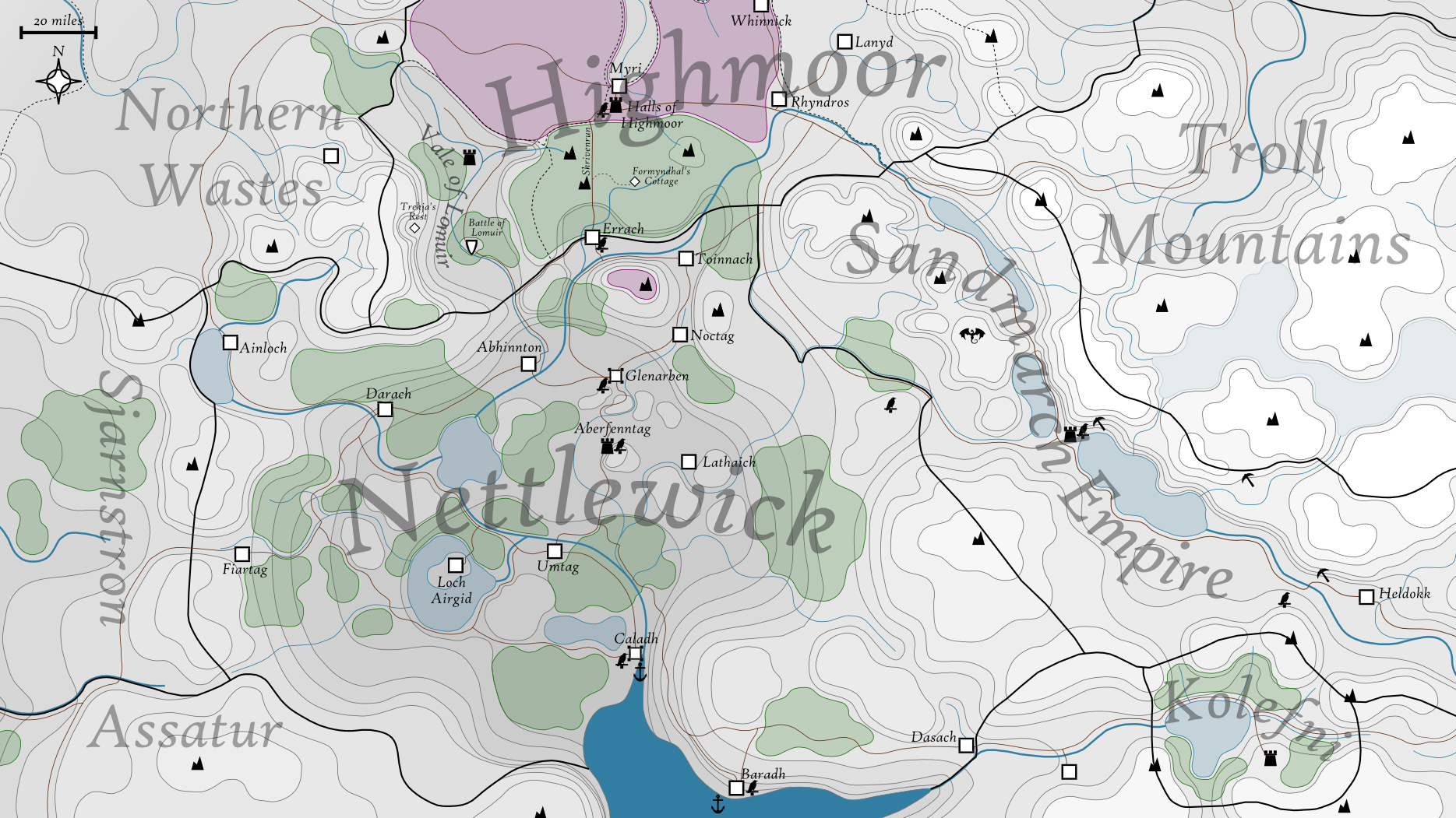Highmoor Series Maps – C. W. Clayton